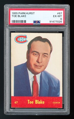 1955 Parkhurst #67 Toe Blake (HOF, coach) PSA 6 | eBay