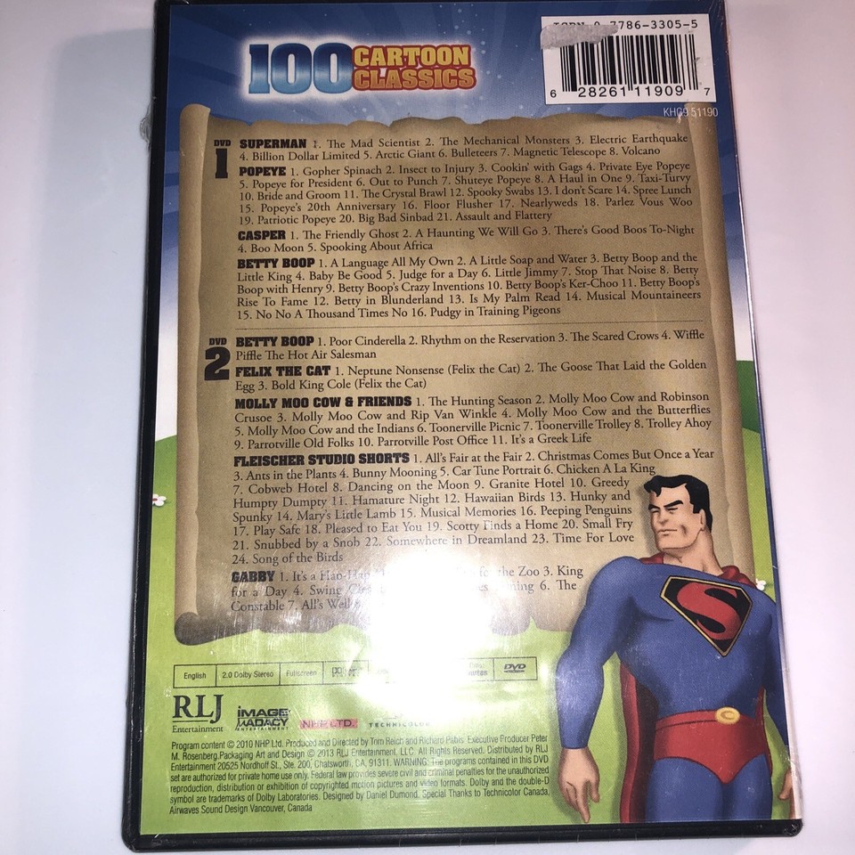 100 Cartoon Classics (DVD) 628261119097| eBay