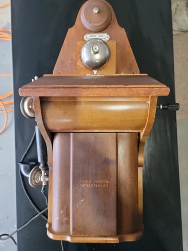 WALL PHONE RING IKKE FORINDEN EFTERHORING JYDSK (Collectible) | eBay