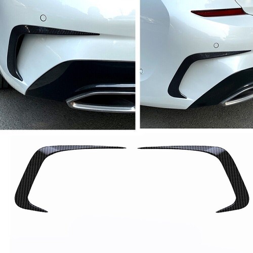 Rear Bumper Side Splitter Cover Carbon Fiber For BMW 3 Series G20 G28 ...