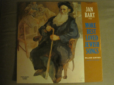 JAN BART MORE BEST LOVED JEWISH SONGS LP REQUEST RARE YIDDISH JUDAISM ...