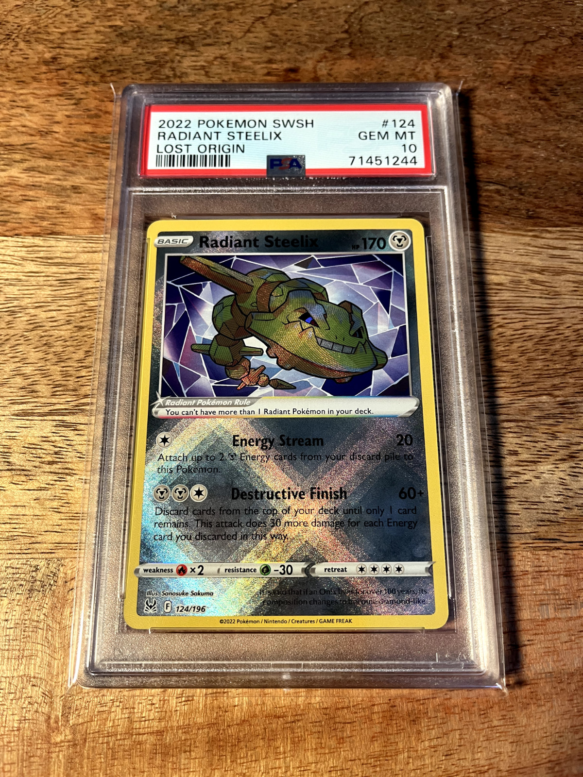 Radiant Steelix 2022 Sword & Shield: Lost Origin #124/196 Holo Price ...