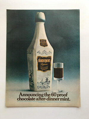 1967 Vandermint Minted Chocolate Liqueur Cordial, Fiat 850 Vintage ...