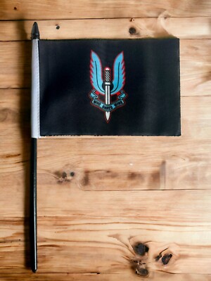 SPECIAL AIR SERVICE SAS SMALL HAND WAVING FLAG 6"X4" flags BRITISH ...
