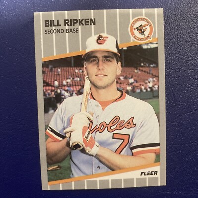 1989 Fleer - Black Box on Bat Knob #616 Billy Ripken | eBay