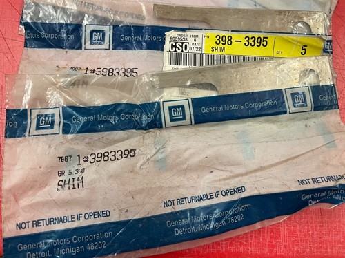 1963-82 Corvette C2 C3 NOS Rear Control Arm Trailing Arm Shims 1/64" GM ...