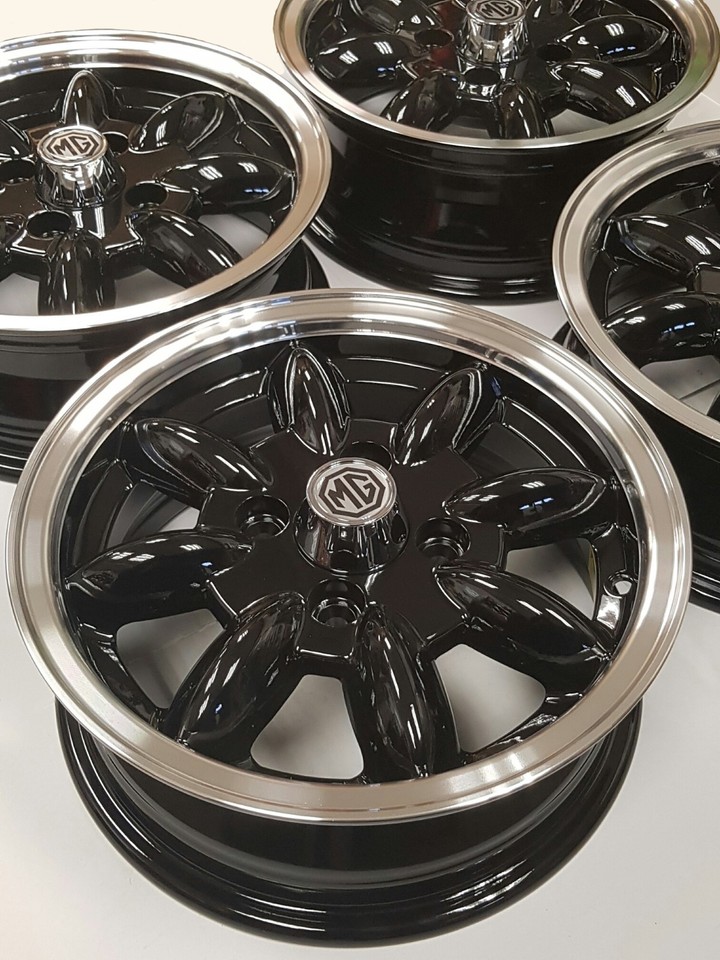 Minilight Alloy Wheels for MG Midget & AH Sprite , Morris Minor etc ...