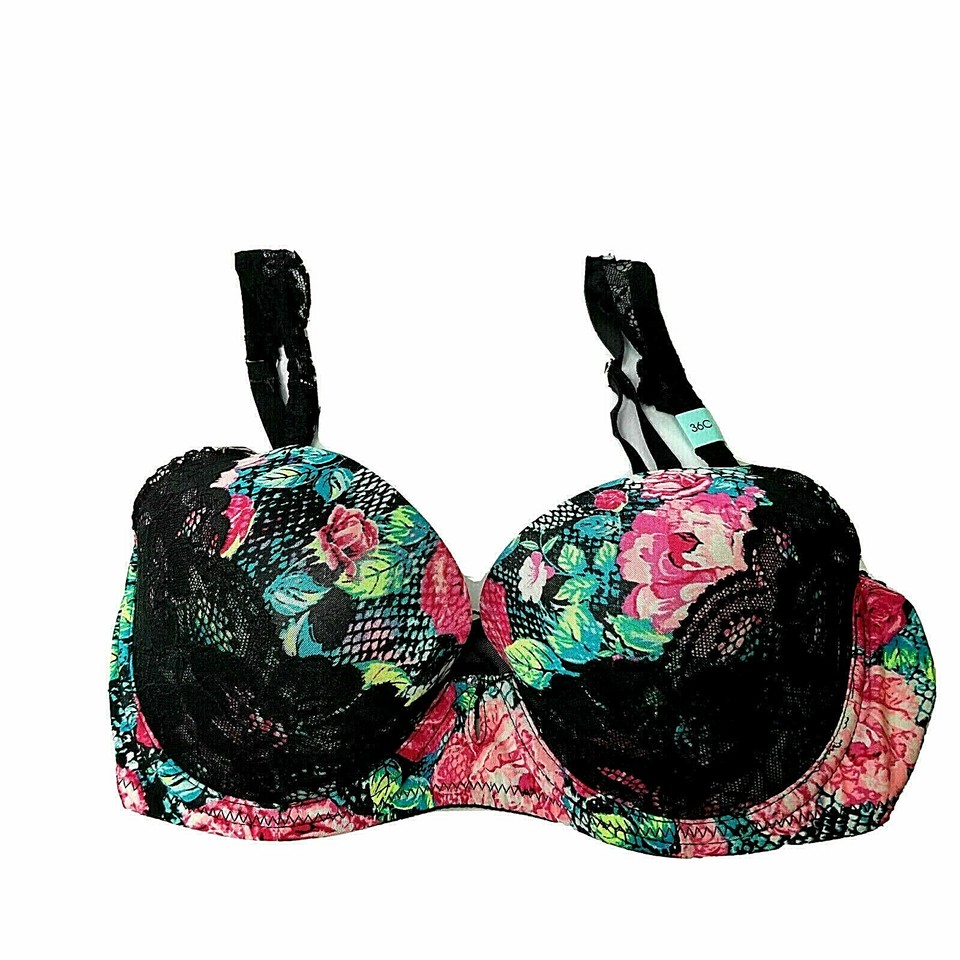 Candie's Bra Gradual Lift Underwire Lacy Push-Up Bra | eBay