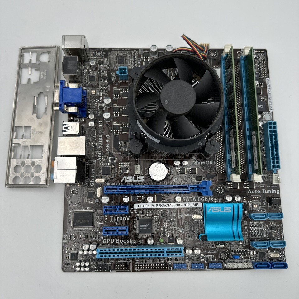 ASUS Motherboard Combo P8H61-M PRO/CM6630-8/DP_MB Intel i3-3220 3.3GHZ ...