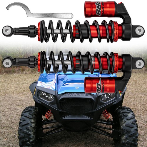 PAIR STAGE 3 ADJUSTABLE FRONT AIR SHOCKS ABSORBER FOR POLARIS RANGER ...