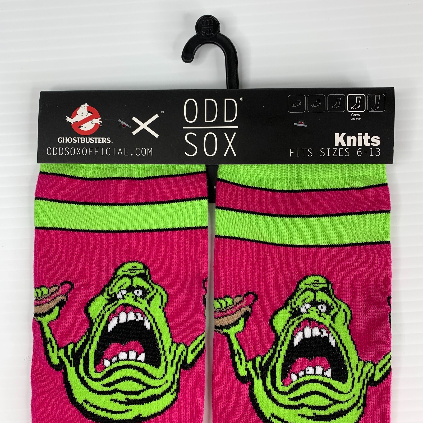 Ghostbusters Slimer Crew Socks Odd Sox Fits Adult Sizes 6 - 13 ...