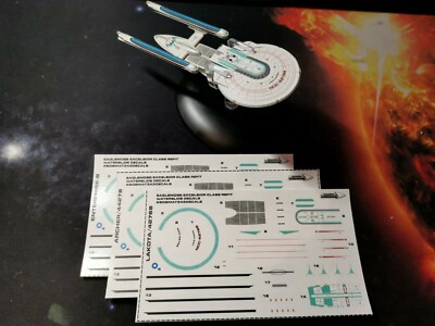 Star Trek Starships EAGLEMOSS EXCELSIOR CLASS REFIT DECALS - DECALS ...