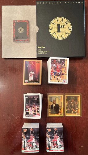 7 NBA Basketball 🏀 Complete Sets - 5 w/ Michael Jordan Chicago Bulls ...