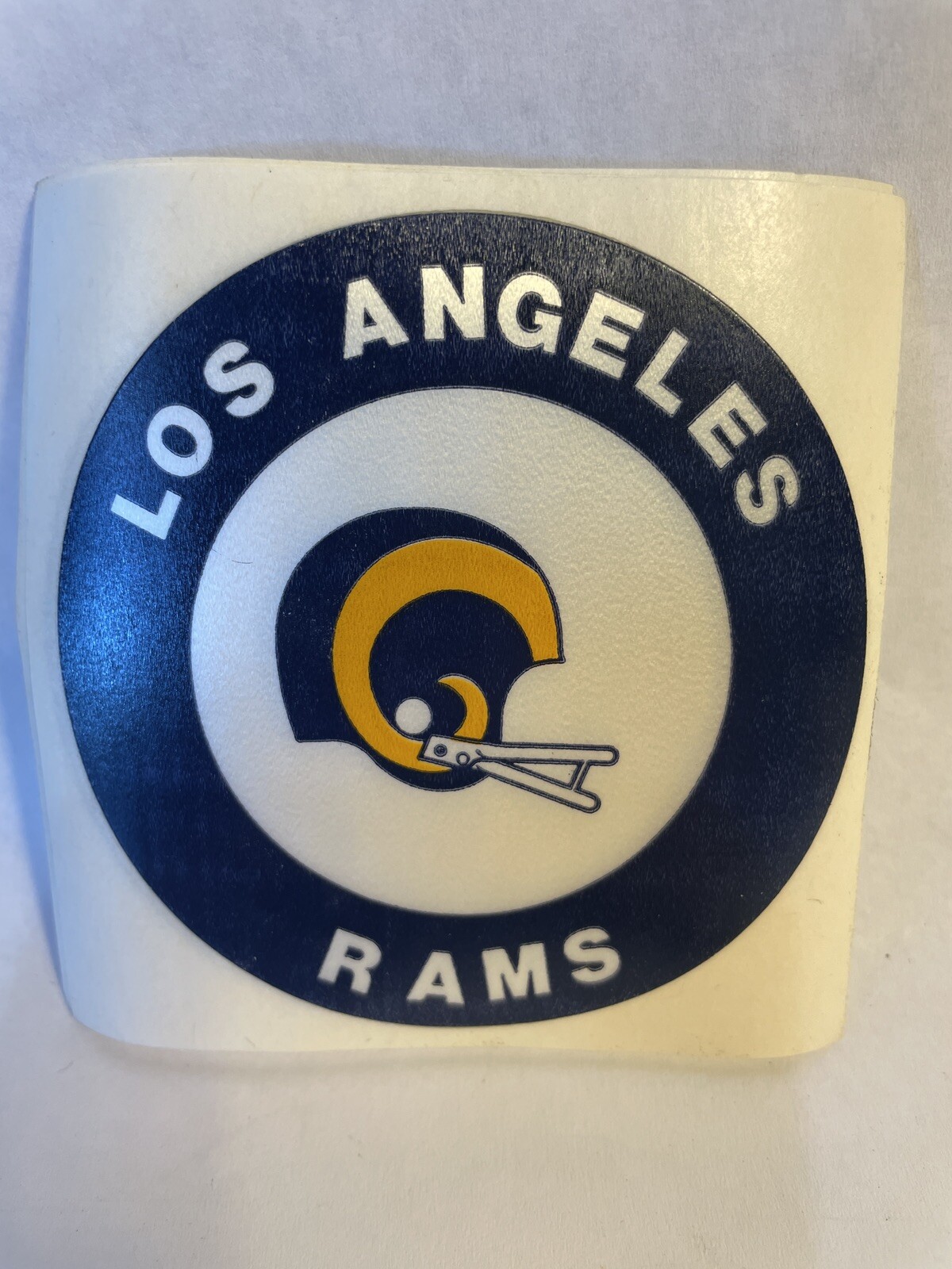 Vintage Los Angeles RAMS 5 Stickers Blue & Gold Helmet LA *MINT COND ...
