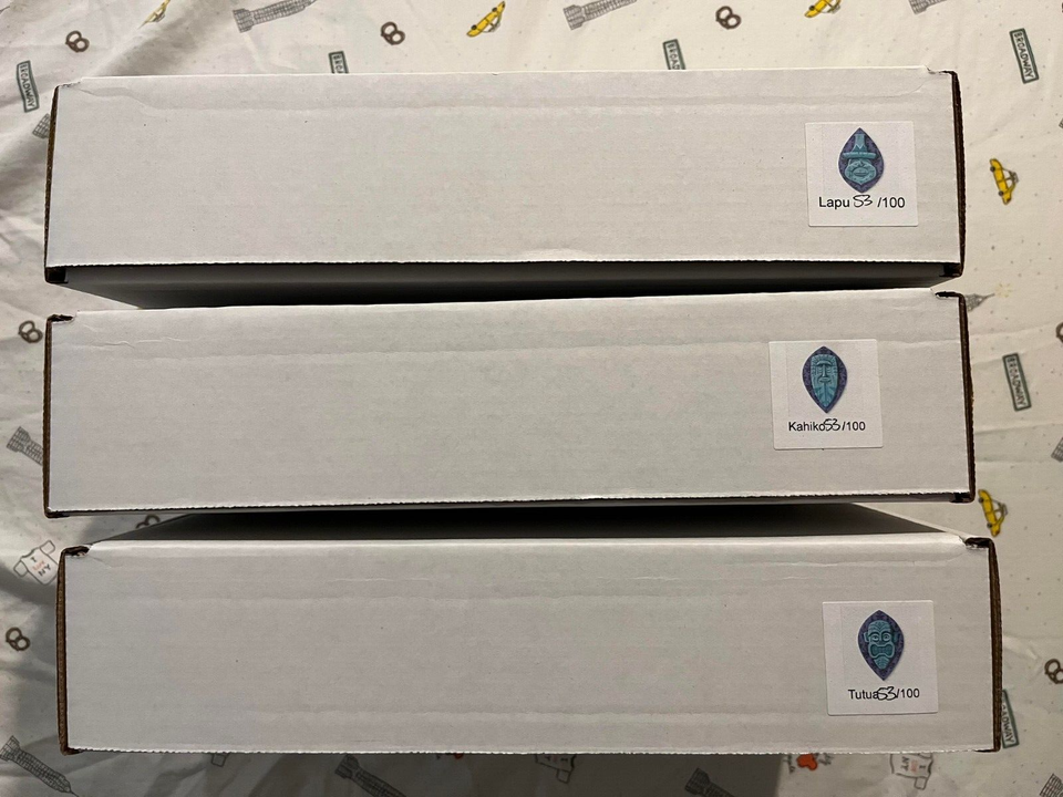 SHAG Josh Agle DESIGNERCON Disney Haunted Mansion Tiki Masks Lapu Tutua ...