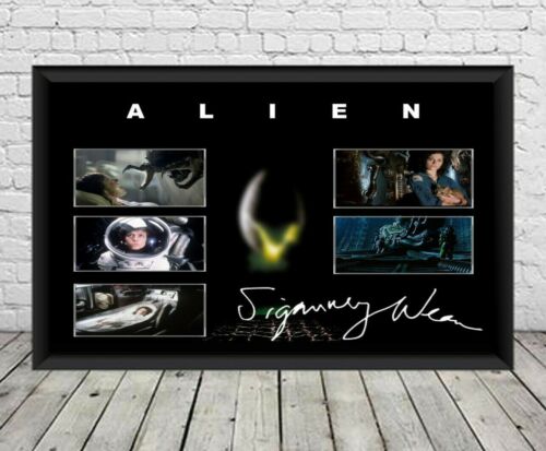 Alien Signed Photo Print 1979 Sigourney Weaver Autographed Poster ...