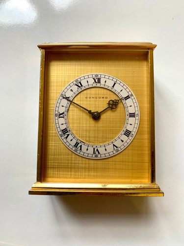 NICE - Vintage Brass Concord 8 Days Swiss Clock | eBay
