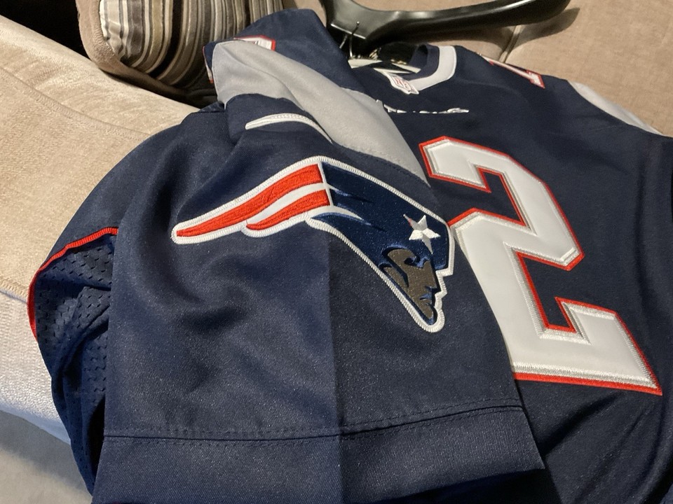 New England Patriots Jersey Men's Nike NFL Home Top Brady 12 Size 52 T ...