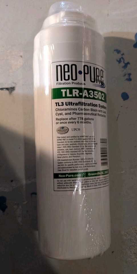 neo pure tlr-a3502 filter for tl3 ultrafiltration system Twist Lock new ...