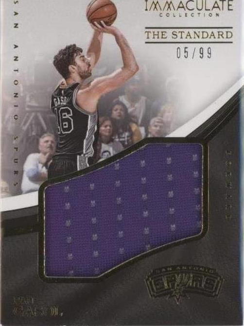 2016-17 Panini Immaculate Collection - The Standard Pau Gasol #ST-PGS ...