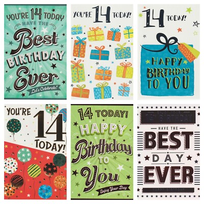 14th Birthday Card ~ Boy's / Male 14th ~ For You On Your 14th ~ Various ...