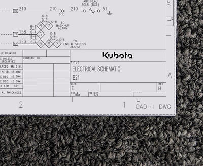 Kubota Tractor B21 Electrical Wiring Diagram Manual | eBay