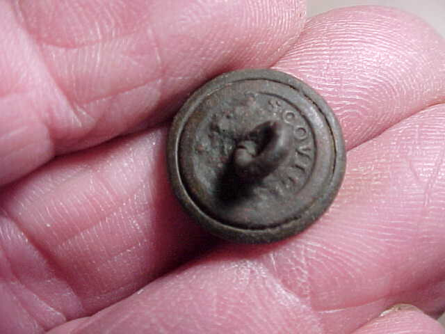 Very early Mounted Rifleman button-Found at Fort Clark, Texas Scovills ...