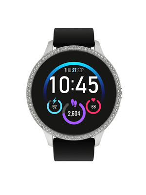 iTech Elite 3 Unisex Adult Round Smart Watch, Black, Silicone Strap | eBay