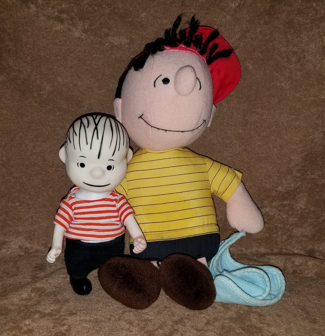 1966 Peanuts LINUS 7" Pocket Doll Figure & 13" Plush United Feature ...