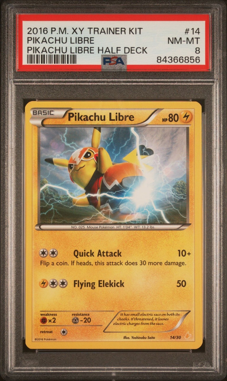 Pokémon TCG Pikachu Libre XY Trainer Kit: Pikachu Libre & Suicune 14/30 ...