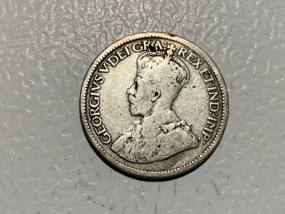 Canada 1919 King George V / 92.5% Silver 10 Cent Coin | eBay