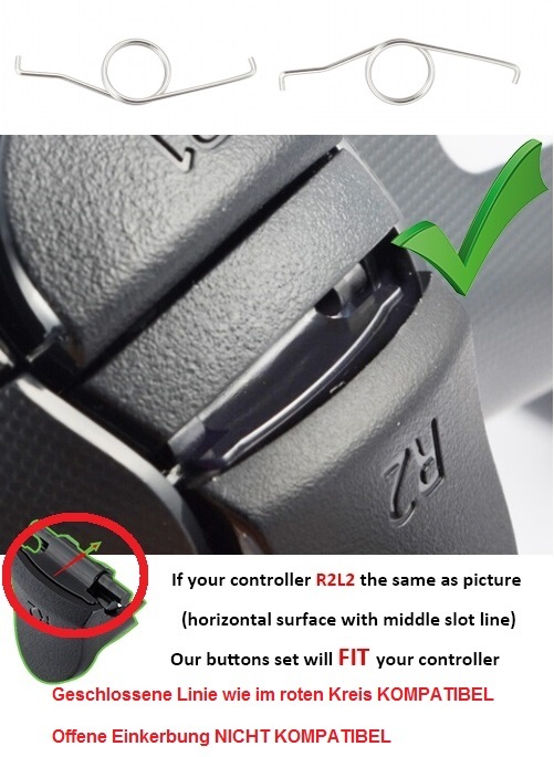 2x PS4 Controller Federn JDM-030 R2 L2 Trigger Spring Feder für ...