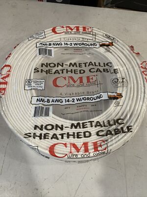 CME WIRE & CABLE 14/2 + GROUND COPPER BUILDING WIRE, NM-B CABLE, 250 ...
