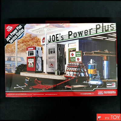 Academy 1/24 JOE's Power Plus Service Station Gas Oil MRC Hobby Model ...