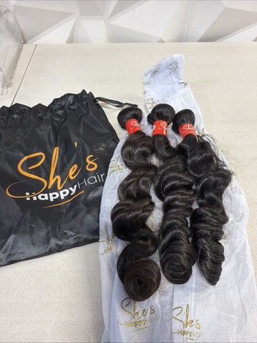Peruvian Virgin Hair Bundles 24,26,26in Shes Happy Hair Combo Pack | eBay