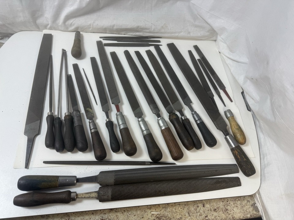 HUGE 13 LB LOT Assorted Vintage Metal Files Rasps Woodworking Machinist ...