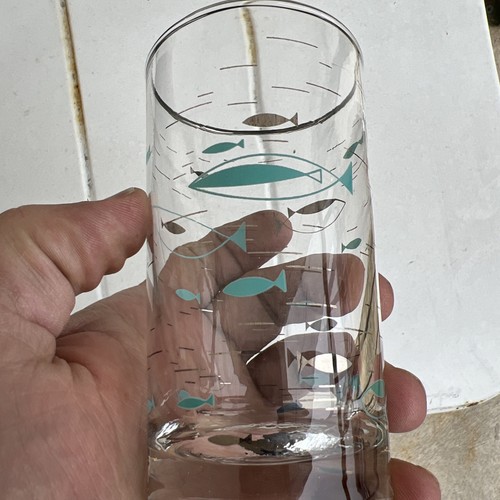 Libbey "Mediterranean" Atomic Fish 8 Oz Tumbler Glasses, Set of 11 MCM ...