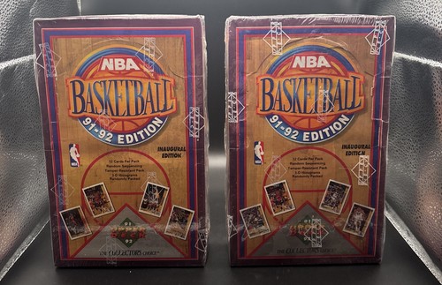 2 BOXES!! 1991-92 Upper Deck NBA Basketball Inaugural Edition Factory ...