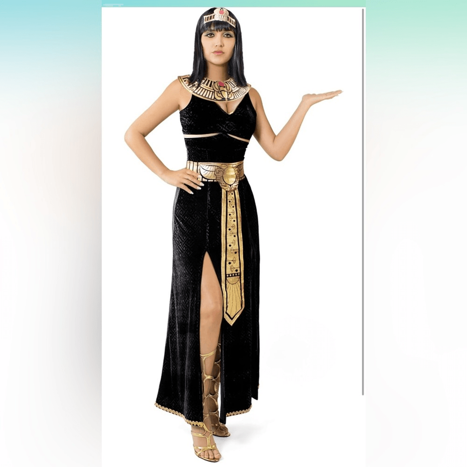 Spooktacular Creations Large Women Cleopatra Black Dress Costume ...