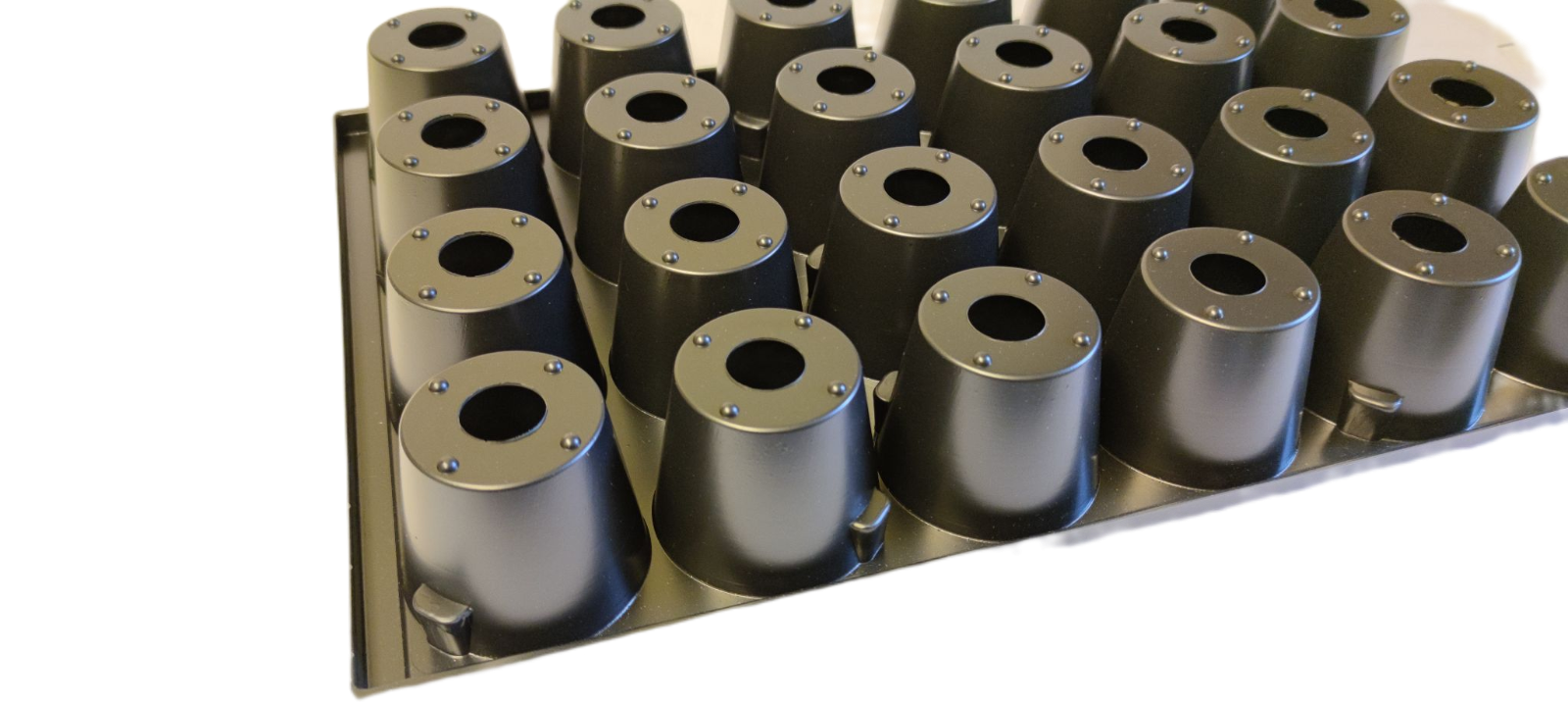 Quickpott Quickpot Topfplatte Multitopfplatte QP24R 24 Töpfe Ø75mm ...