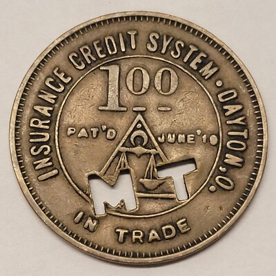 VINTAGE INSURANCE CREDIT SYSTEM DAYTON OHIO MINING SCRIP TOKEN TIERNEY ...