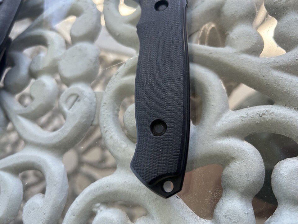 Benchmade Nimravus Cub W/ Black Micarta Handle Scales & ATS-34 Fixed ...