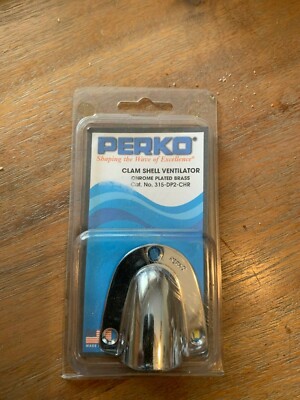 PERKO Clam Shell Ventilator Chrome Plated Brass No. 315-DP2-CHR New Old ...