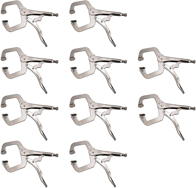 11r 10-pack 11-inch Swivel Pad Locking C-clamp for sale online | eBay