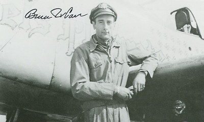 Bruce Carr Signed 8x10 Photograph WWII Ace 15V (d) | eBay