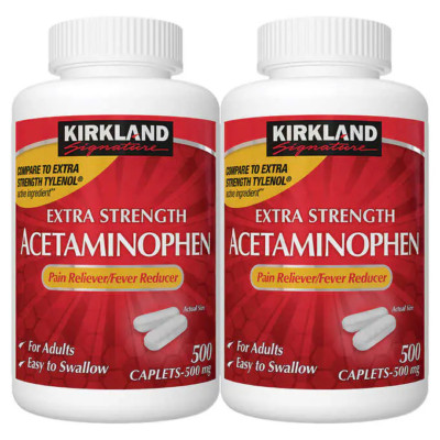 ️ Kirkland Extra Strength Acetaminophen 500mg Generic Tylenol 1000 ...