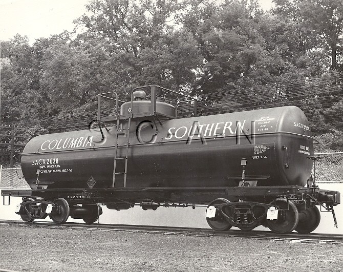 Org Vintage Large 1950s Railroad Photo- Train- ACF Milton PA- Columbia ...
