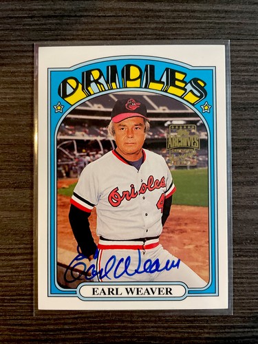 Earl Weaver 2003 Topps Archives Insert Auto Card🔥 | eBay