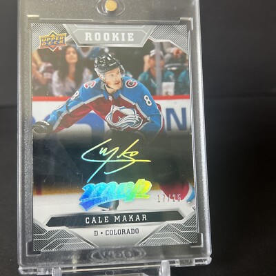 2019-20 Upper Deck MVP High Series Rookies Super Script /25 Cale Makar ...