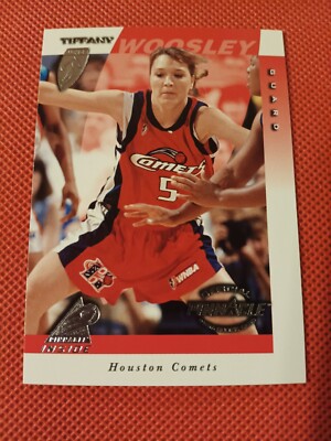 1997 TIFFANY WOOSLEY PINNACLE WNBA ROOKIE CARD RC #20 HOUSTON COMETS ...